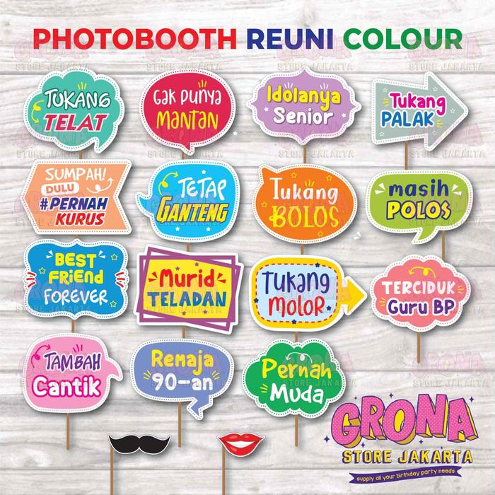 Jual Photobooth Reuni colour / Acc Props Photobooth / Properti Reuni ...