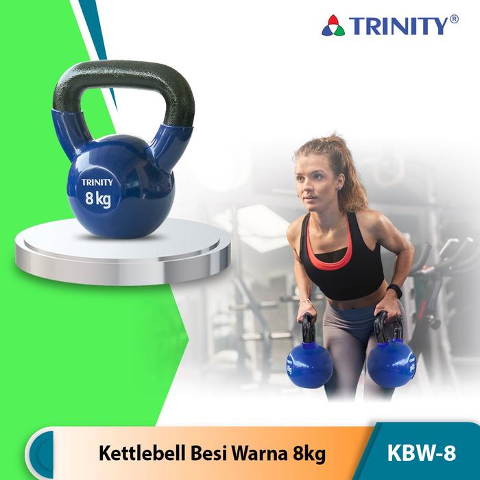 Jual Trinity Kettlebell Besi Warna 8 Kg Dumbel Besi Fitness Barbel ...