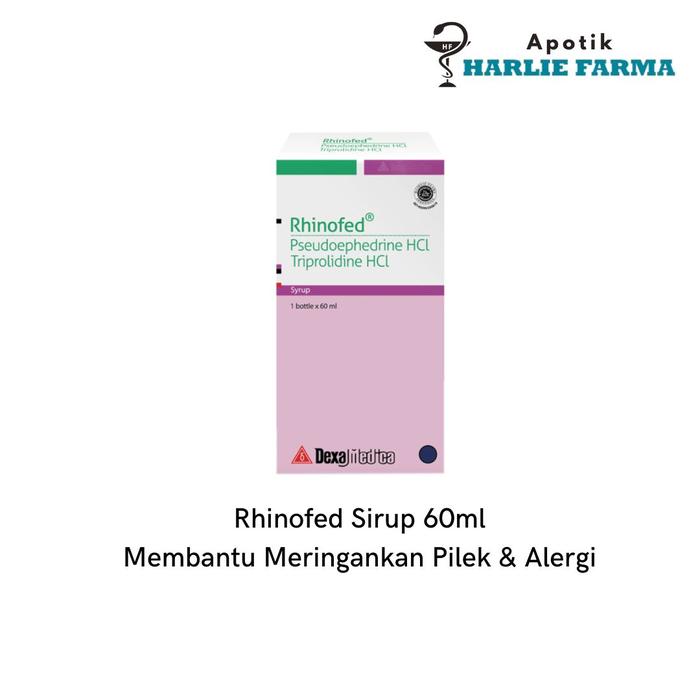 Jual Rhinofed Syrup Sirup 60ml - Pilek Flu Alergi ISPA - Jakarta Utara ...