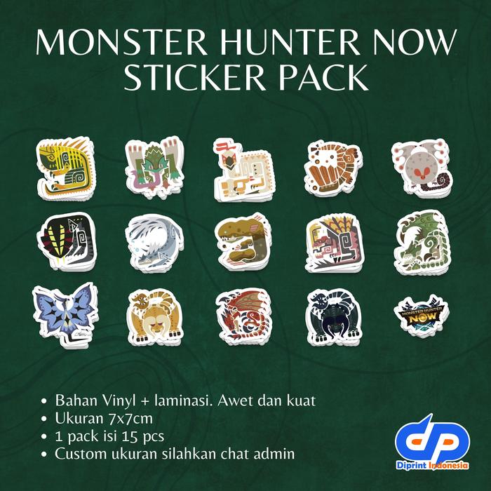 Jual Stiker Monster Hunter Now Sticker Pack Cutting - Jakarta Barat ...