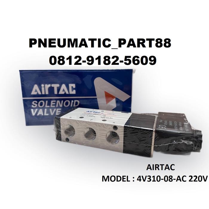 Jual SELENOID VALVE / SOLENOID VALVE AIRTAC 4v310-08 AC 220 - Kab ...