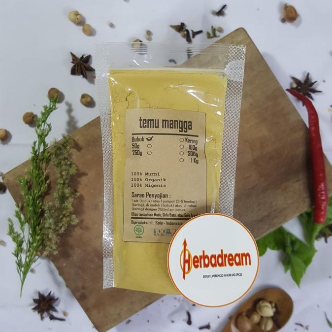 Jual 100 GRAM BUBUK TEMU MANGGA CURCUMA AMADA TURMERIC MANGO KUNYIT ...
