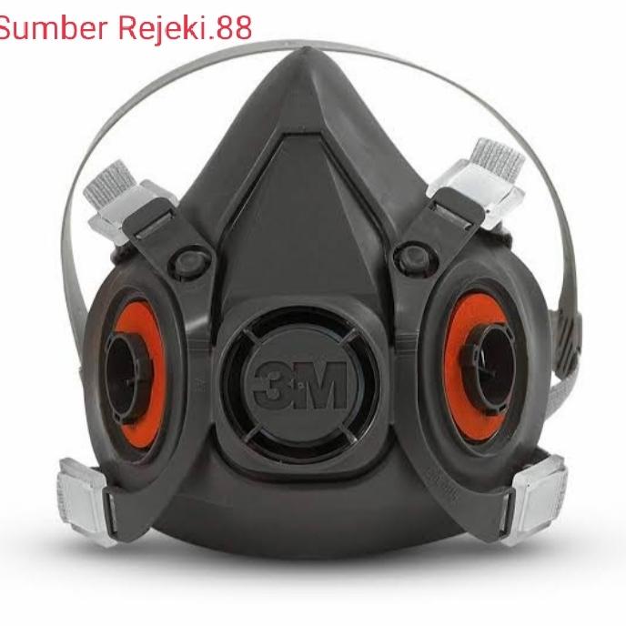 Jual 3m respirator Double Cartridge/filter Masker 6300 3M Original ...