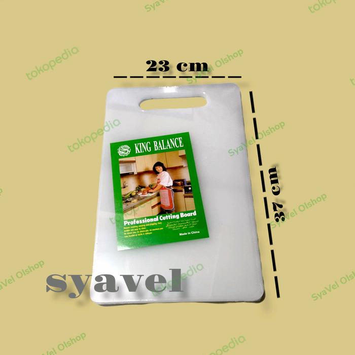Jual talenan plastik tebal besar/cutting board plastic 37 cm ...
