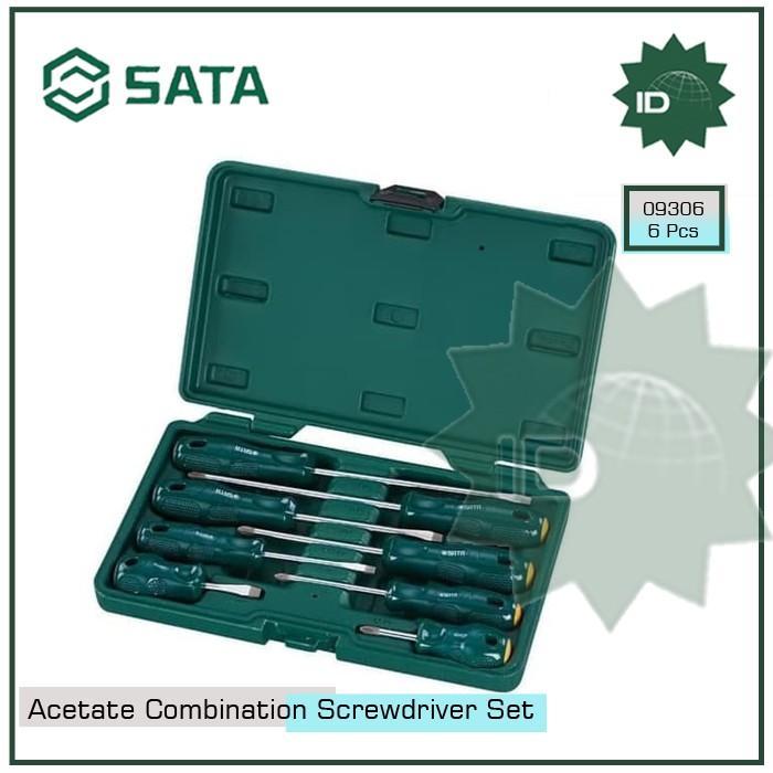Jual Obeng 09306 set 8 pcs Acetate Screwdriver Set Sata Tools - Jakarta ...