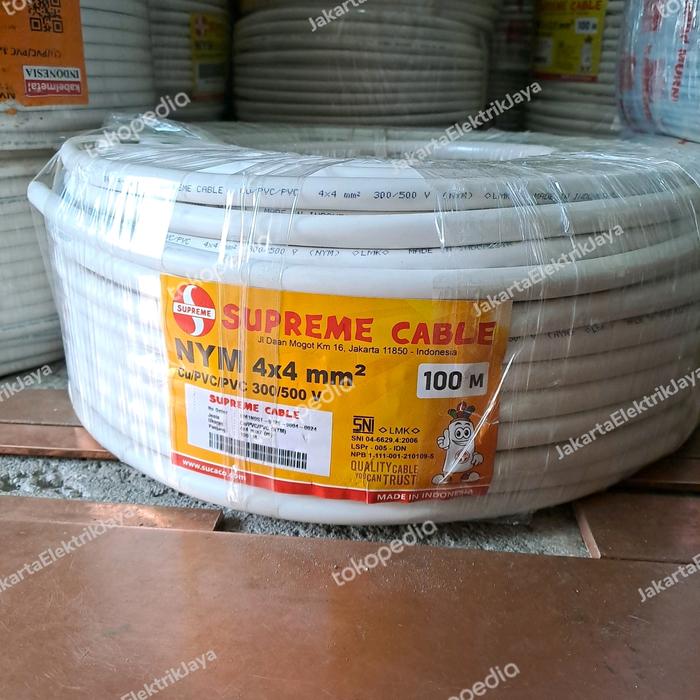 Jual Kabel Supreme NYM 4x4mm (Per Meter) - Jakarta Pusat - JakartaElektrikJaya | Tokopedia