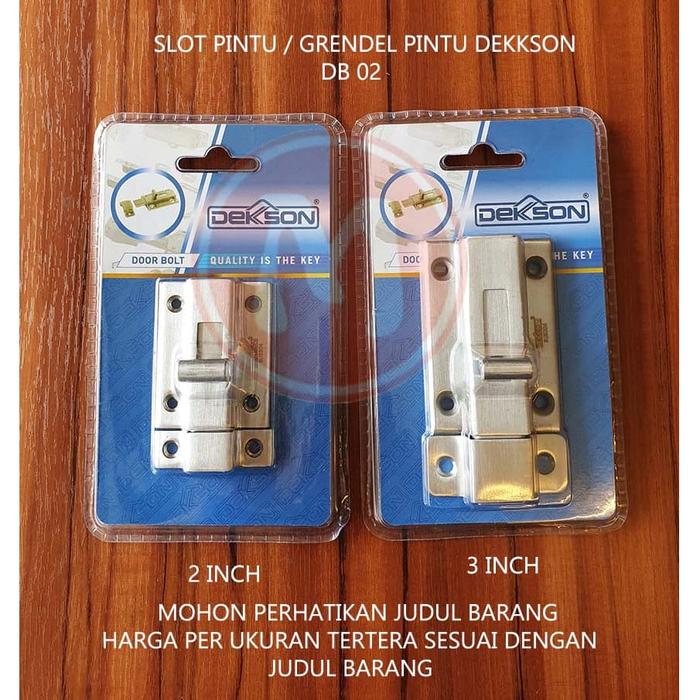 Jual Slot Pintu Dekkson DB D02 2 inch / Kunci Pintu Dekkson / Grendel Pintu - Jakarta Barat ...