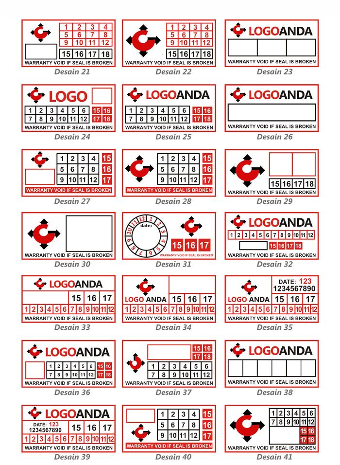 Jual Cetak Sticker/Stiker Segel Garansi Pecah Telur (Ready To Use ...