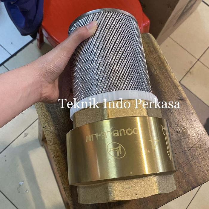 Jual Foot Valve Kuningan Drat 4" inch / Tusen klep Saringan kuningan ...
