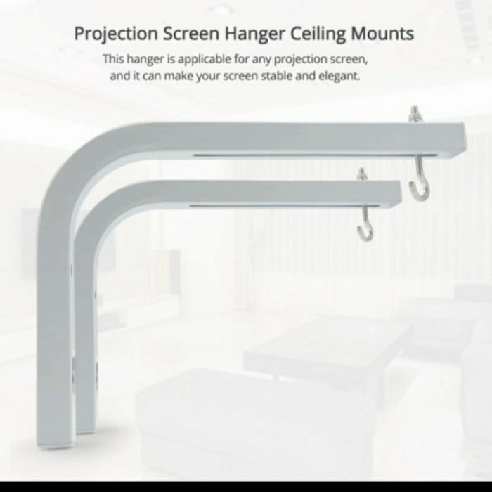 Jual bracket screen layar projecktor/gantungan layar projector merek ...