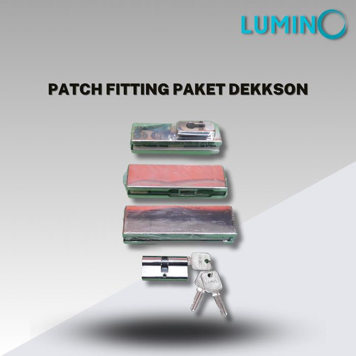 Jual Dekkson Patch Fitting Komplit (PT10+PT20+US10) / Penjepit Pintu Kaca - Kota Bandung ...