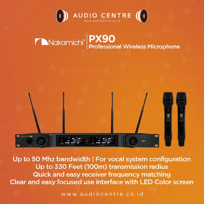Promo Nakamichi PX90 PX 90 Professional Wireless Microphone Cicil 0% 3x - Jakarta Barat - Audio ...