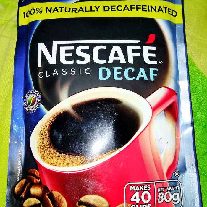 Jual Nescafe classic DECAF 80gr - 100% naturally decaffeinated coffee ...