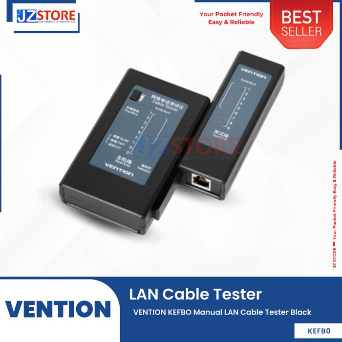 Jual VENTION KEFB0 Manual Cable Lan Tester Black - Kota Medan - JZTECH ...