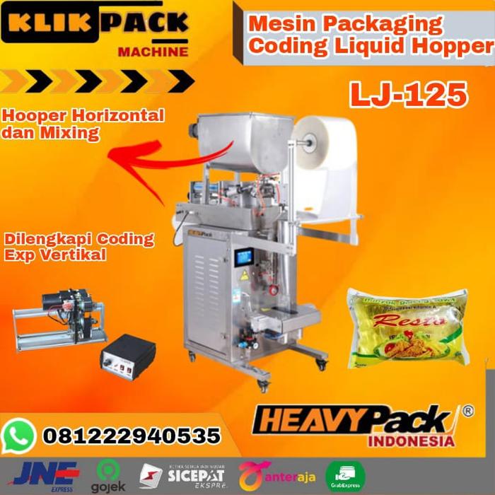 Jual Mesin Pengemas Sachet Isi Cairan Liquid Pasta Coding LJ-125 ...