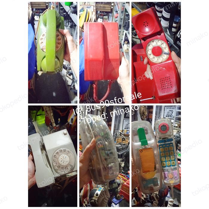 Jual Telepon putar dinding jadul vintage klasik retro lawas 70s 80s ...