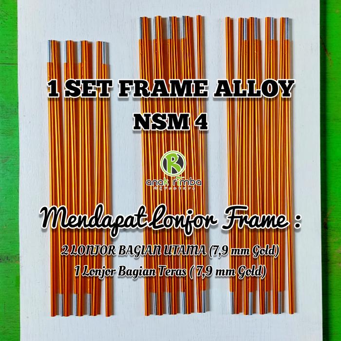 Jual SET FRAME ALLOY NSM 4 Tenda Dome GREAT OUTDOOR - Kab. Sleman ...