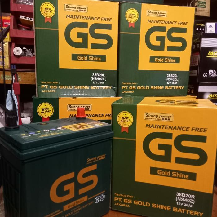 Jual Aki kering GS gold Shine MF ns40Z 36b20r 12v38ah terios, grandmax, lux - Kota Tangerang ...