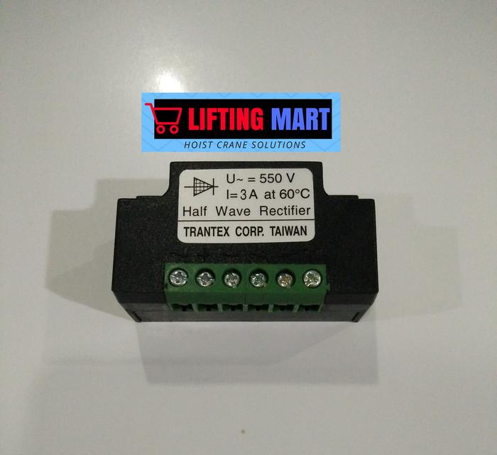Jual Rectifier Hoist Brake 3 Ampere [Trantex] ORI For Hoist crane ...