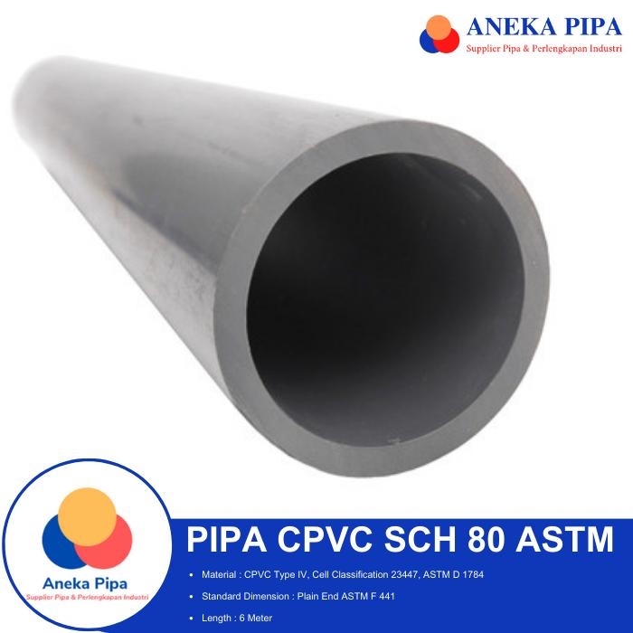 Jual Pipa CPVC Sch 80 Size 12 Inch DN300 Plain End ASTM or ANSI - Kota ...