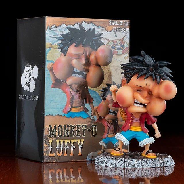 Jual Aciton Figure Luffy Swollen Face Luffy Cemberut Figure One Piece ...