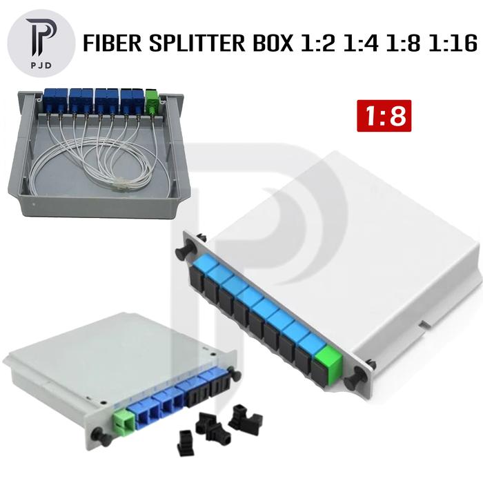 Jual Passive Splitter Plc Box Fo 1:2 1:4 1:8 1:16 Sc Fiber Optik ...