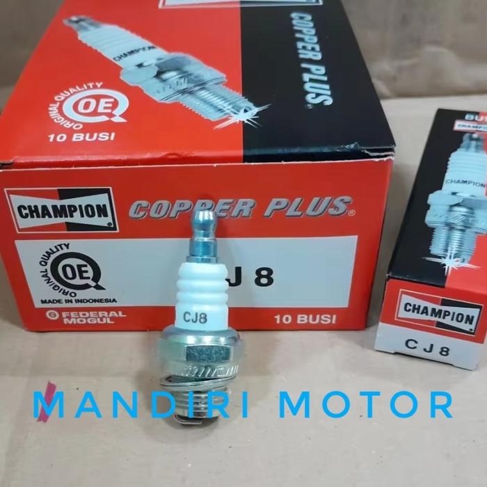 Jual Busi Champion CJ8 CJ 8 Busi Mesin Potong Rumput Chainsaw Original ...