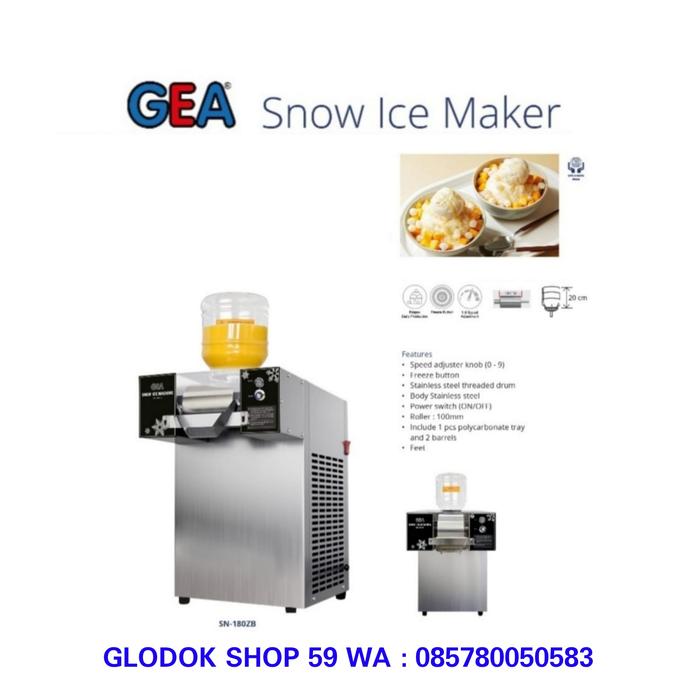 Jual Snow Ice Maker GEA SN-180ZB Mesin Penyerut Es Salju Body Stainless ...