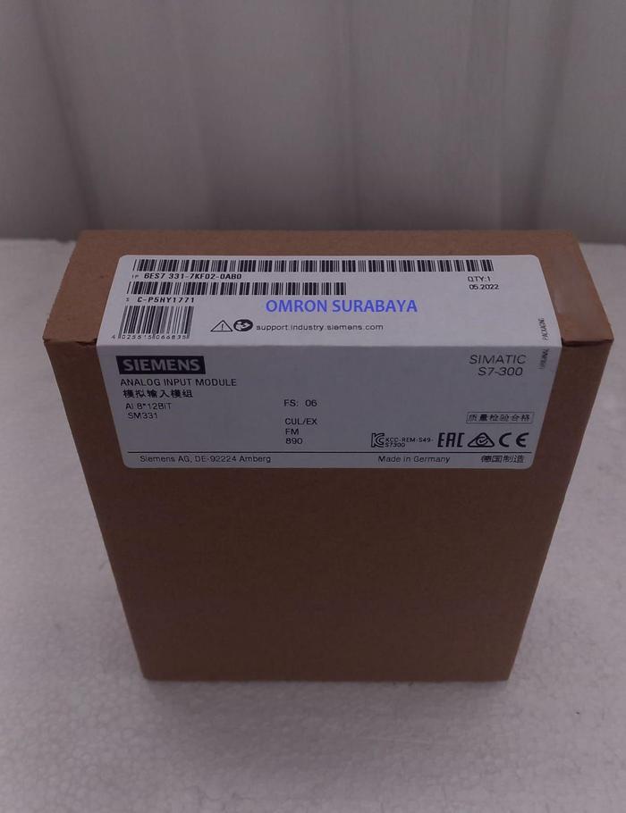 Jual PLC Siemens S7-300 6ES7331-7KF02-0AB0 Original - Kota Surabaya ...