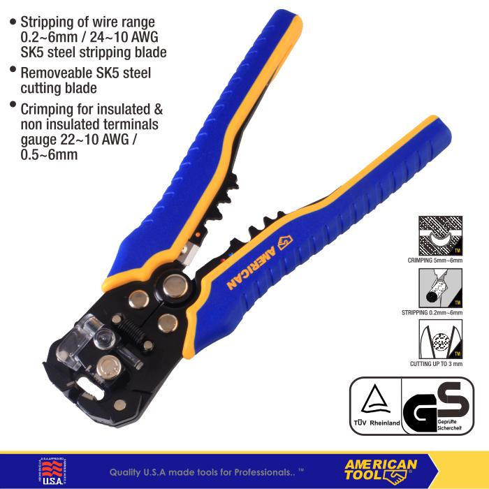Jual Tang Kupas Kabel / Automatic Wire Stripper American Tool 8959342 - Kab. Tangerang ...
