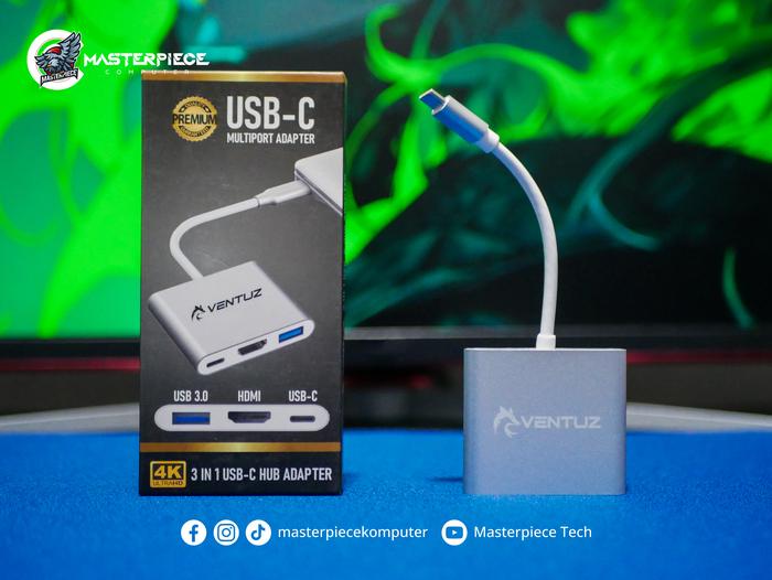 Jual Adapter Conector Converter USB TYPE C 3 IN 1 to TYPE C HDMI USB 3. ...