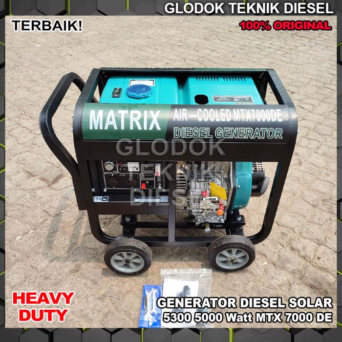 Jual Genset Diesel Solar 5300 5000 Watt MTX-7000 DE Matrix HEAVY DUTY ORI - Kota Tangerang ...