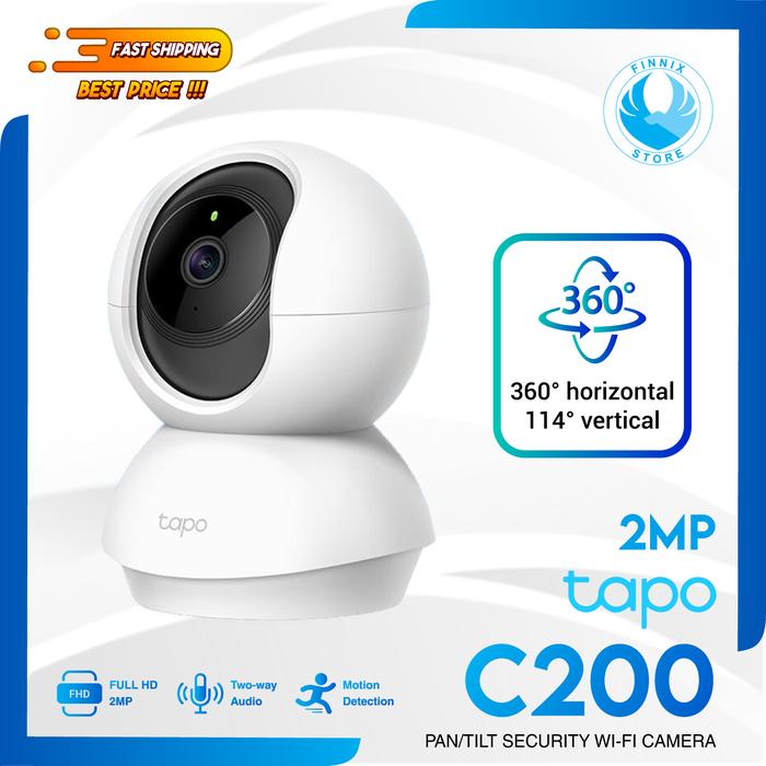 Promo TP-Link TAPO C200 CCTV Indoor IP Camera Full HD 2MP PanTilt 2Way ...