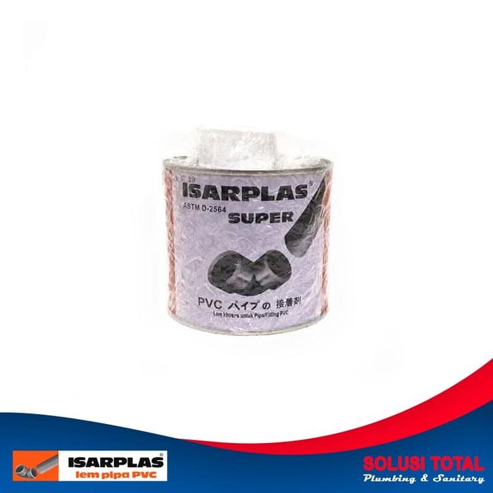Jual Lem Isarplas Pipa PVC Pralon Kaleng Kuas 400g / 400 gram Perekat ...