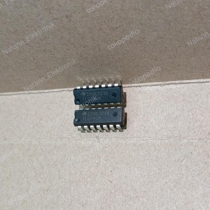 Jual 3884 ic opamp op amp tl074cn tl 074 cn tl074 074cn texas dip ...
