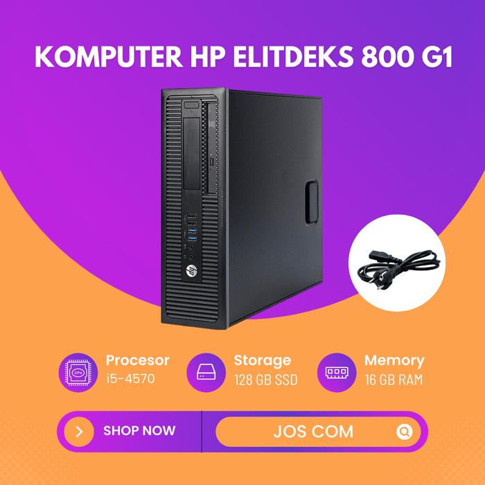 Jual pc hp elitedesk 800 g1 sff core i5 gen 4 ram 16gb ssd 256gb ...