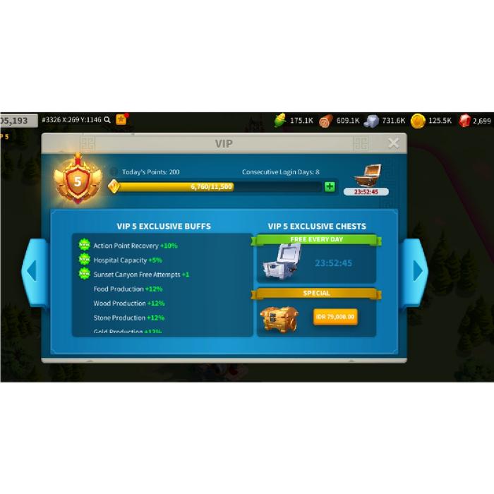 Jual Starter Account / Farm Acc 1 Juta Power ROK VIP 5 Rise Of Kingdoms ...