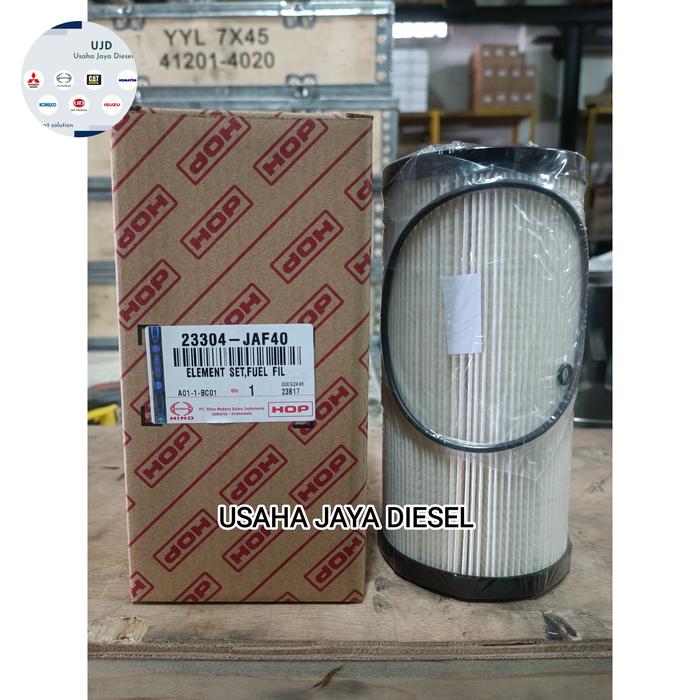 Jual Filter Solar Bawah Hino 500 Euro 4 New 23304-JAF40 Element Filter ...