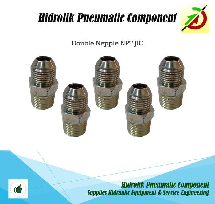 Jual Double neple 3/8 inch npt ke jic 1/4" - Jakarta Barat - hidrolik ...