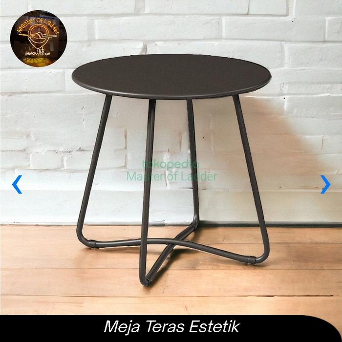 Jual Meja Teras Estetik Coffee Table Minimalis 55x50 Cm Meja Outdoor ...
