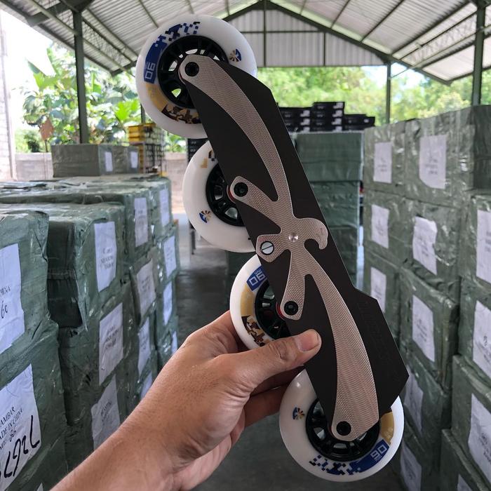 Jual frame wizard inline skate sepatu roda 4x90 set - Kab. Grobogan ...
