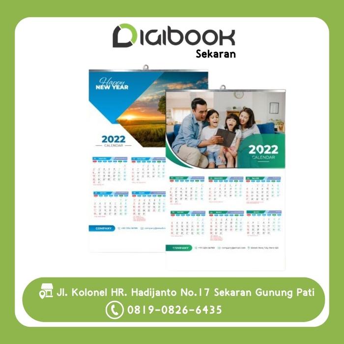 Jual Poster Kalender Dinding 2024 Custom 1 Lembar Klem Seng Bahan AC ...