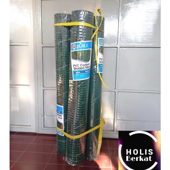 Jual Kawat Loket Ram PVC / Kawat Ayakan / Kawat Hijau 1/2" x 90 cm x 10 m - Jakarta Barat ...