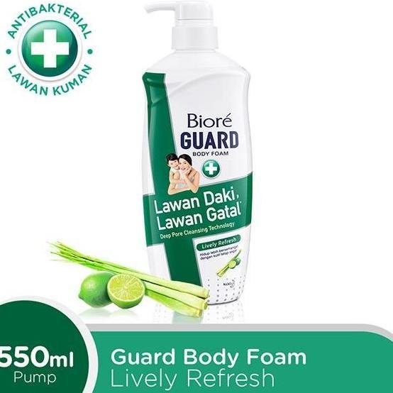 Jual Biore Guard Body Foam Lively Refresh Pump 550 Ml - Kota Bekasi ...