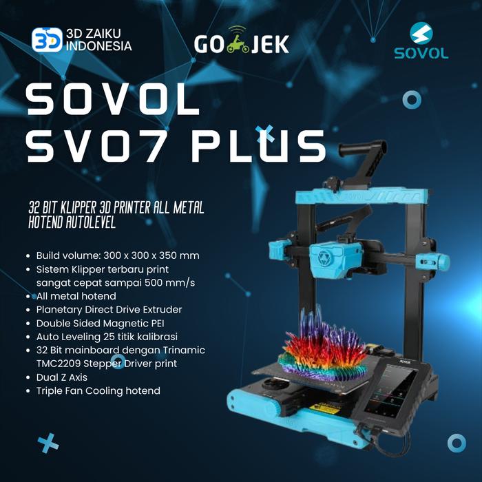 Jual Sovol SV07 PLUS 32 Bit Klipper 3D Printer All Metal Hotend ...