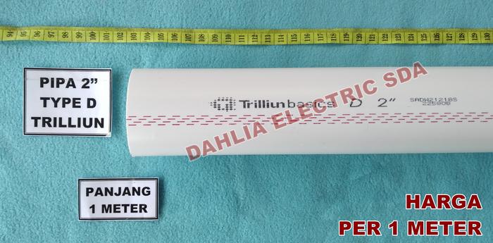 Jual PIPA PVC 2 INCH D TRILIIUN PUTIH 1 METER - Kab. Sidoarjo - DAHLIA ...