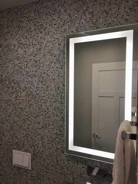 Jual Cermin LED Touchscreen dengan modul Jam uk 70 x 85 |Kaca Cermin ...