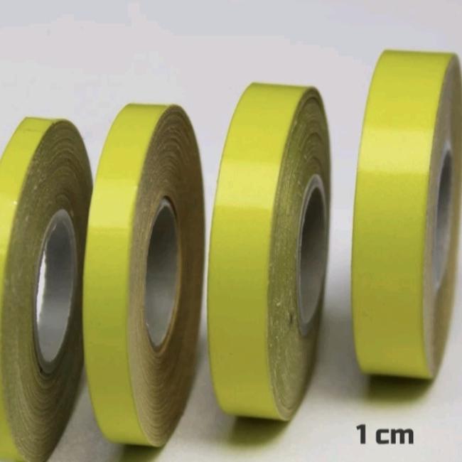 Jual Stiker List Roll Reflectif Tape Scotchlite 1Cm x 5 Meter - Kuning ...