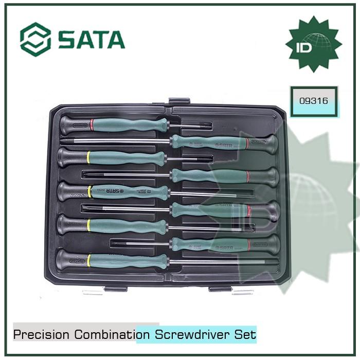 Jual Obeng Kecil 9 pcs Precision Screwdriver Set 09316 Sata Tools ...