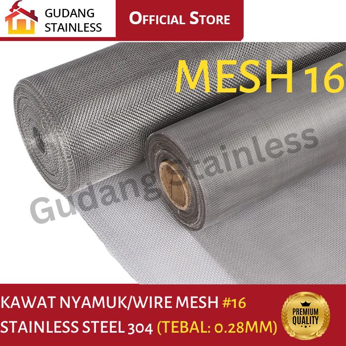 Jual KASA KAWAT NYAMUK WIRE MESH STAINLESS 304 MESH 16 - Jakarta Utara ...